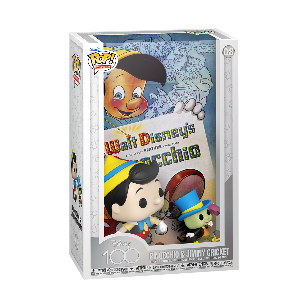 DISNEY - POP Movies Poster N° 08 - Pinocchio - Magic Heroes