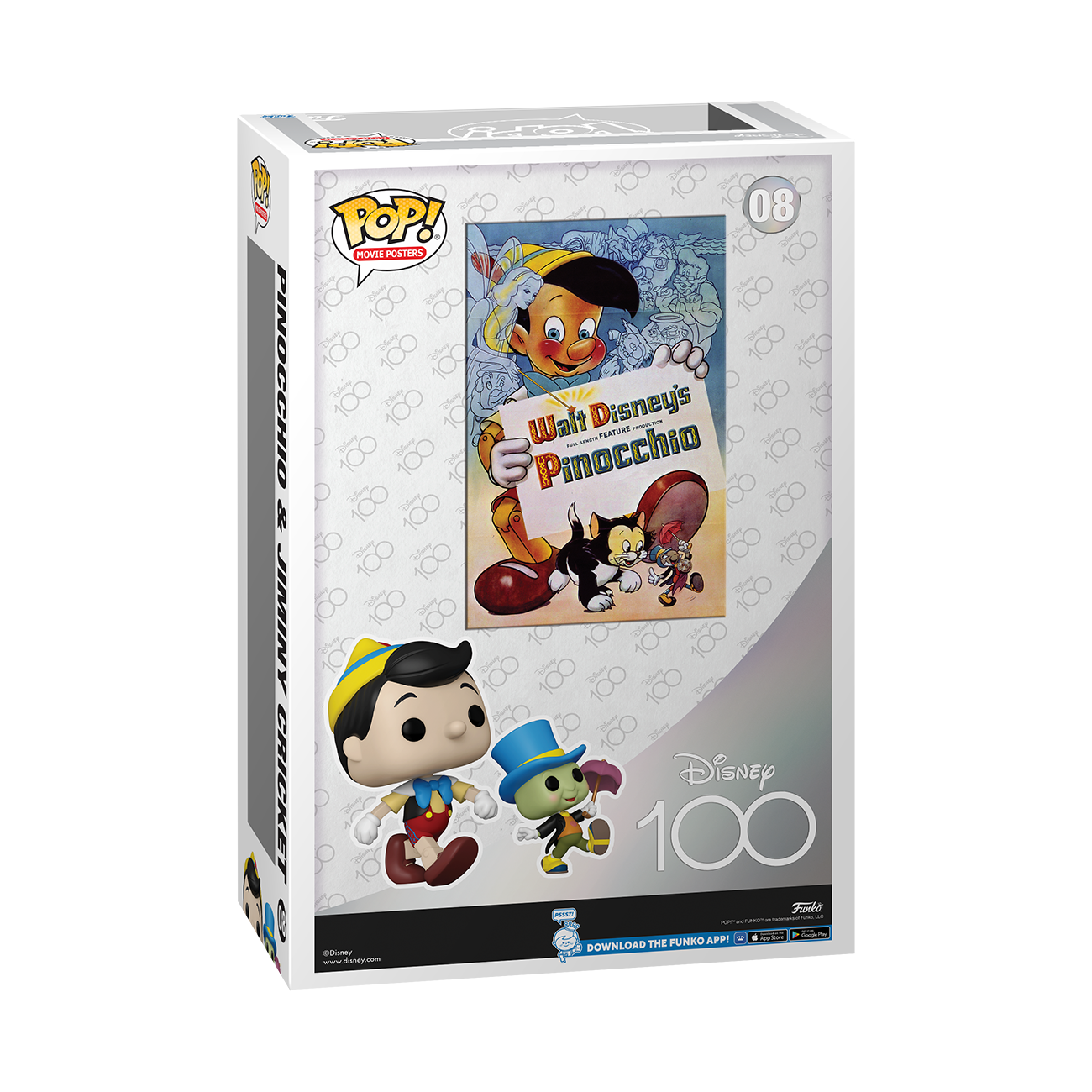 DISNEY - POP Movies Poster N° 08 - Pinocchio - Magic Heroes