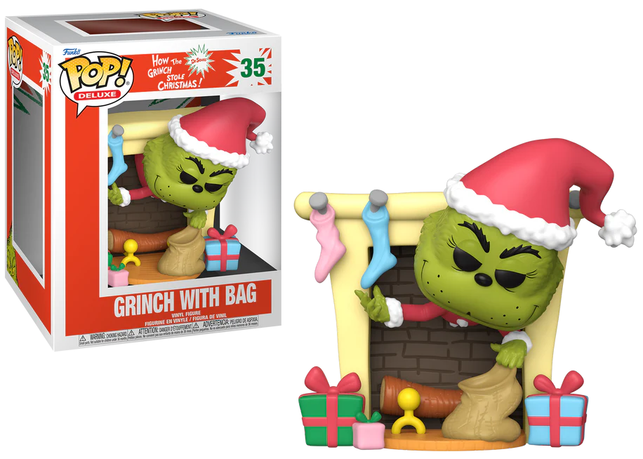 LE GRINCH - POP Deluxe N° 35 - Grinch avec Sac - Magic Heroes